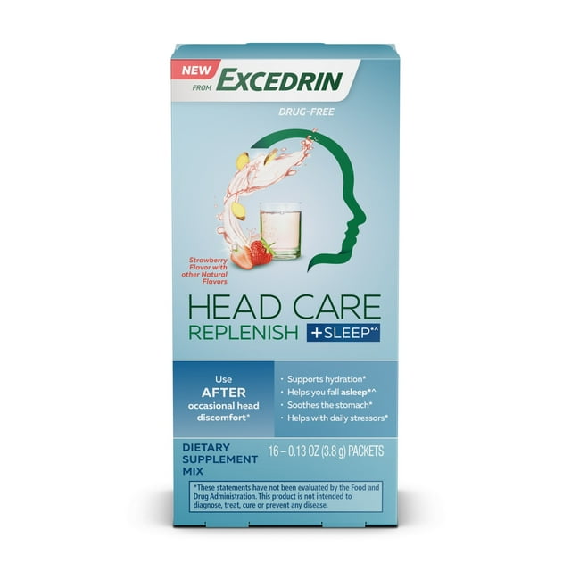 Head Care Replenish +Sleep from Excedrin Dietary Supplement for Head ...
