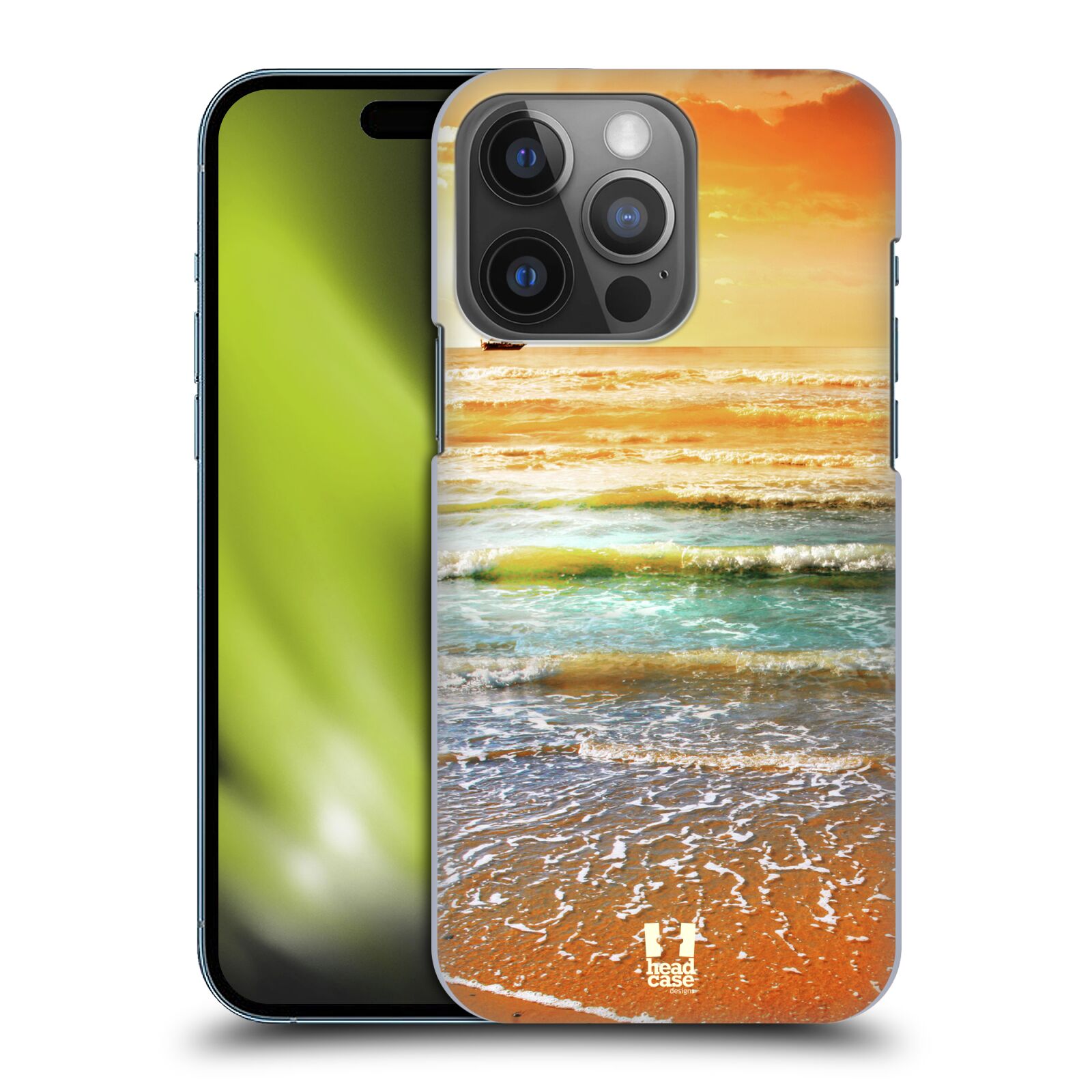 Head Case Designs Beautiful Beaches Sunset And Sailboat Seascape Hard ...