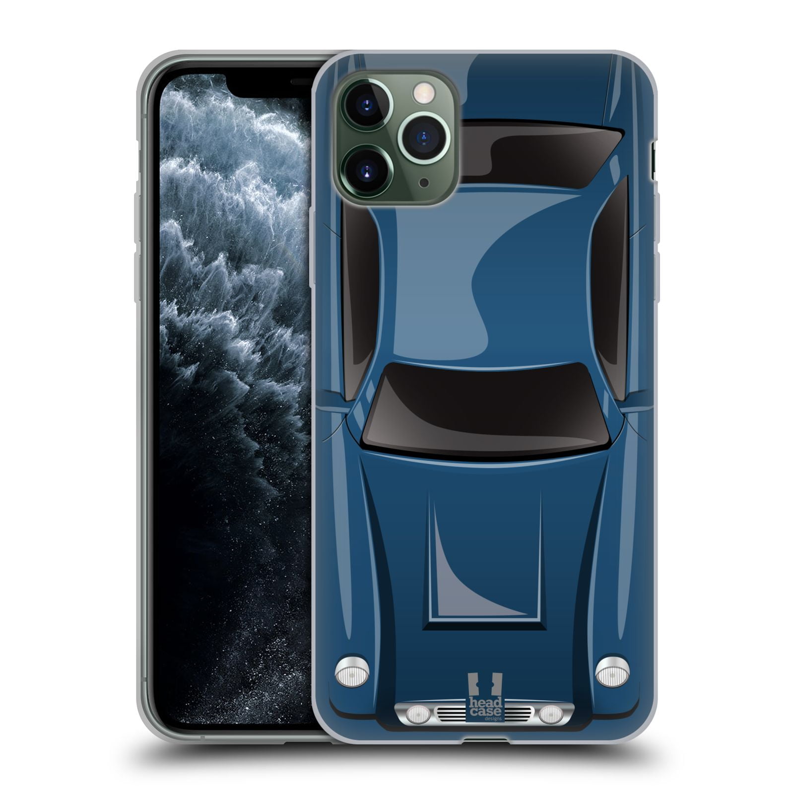 Head Case Designs Classic Cars Steel Blue Soft Gel Case Compatible with ...