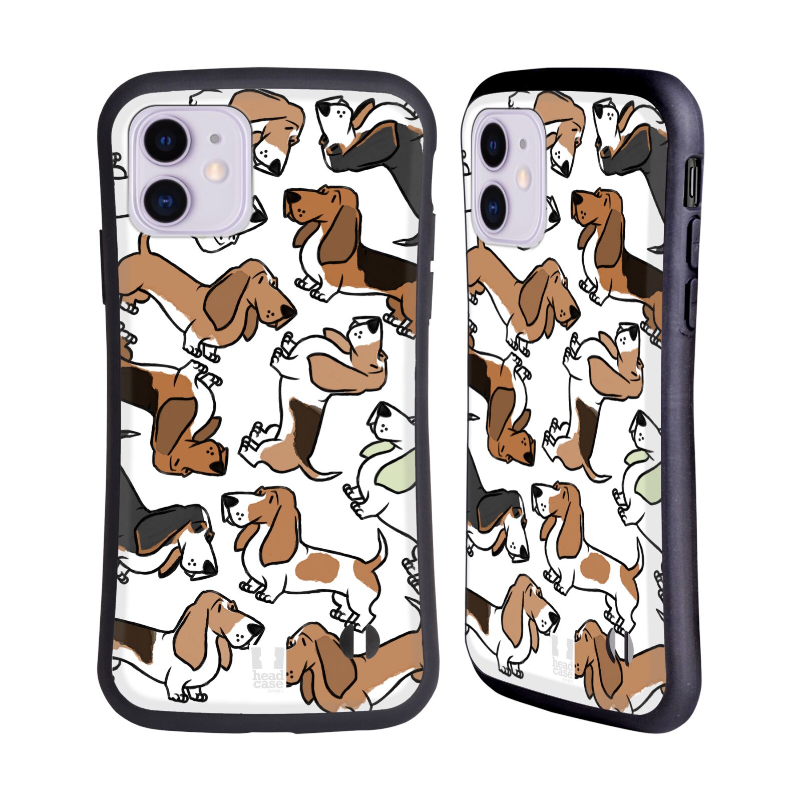 Head Case Designs Dog Breed Patterns 2 Basset Hound Hybrid Case ...