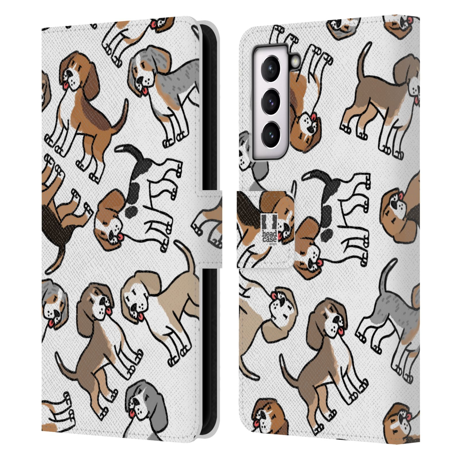 Head Case Designs Dog Breed Patterns Beagle Leather Book Wallet Case ...