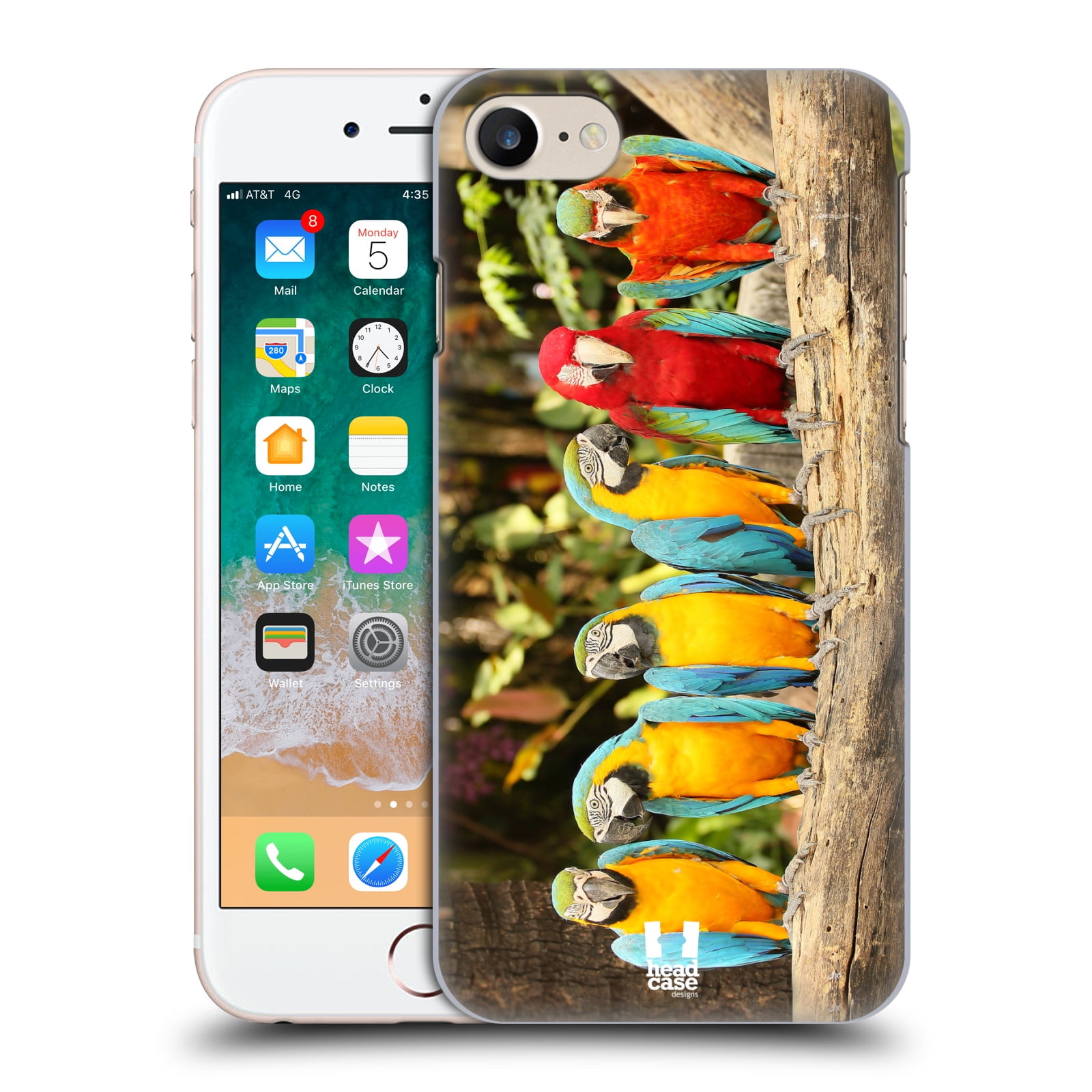 Head Case Designs Famous Animals Sitting Macaw Parrot Pairs Hard Back ...