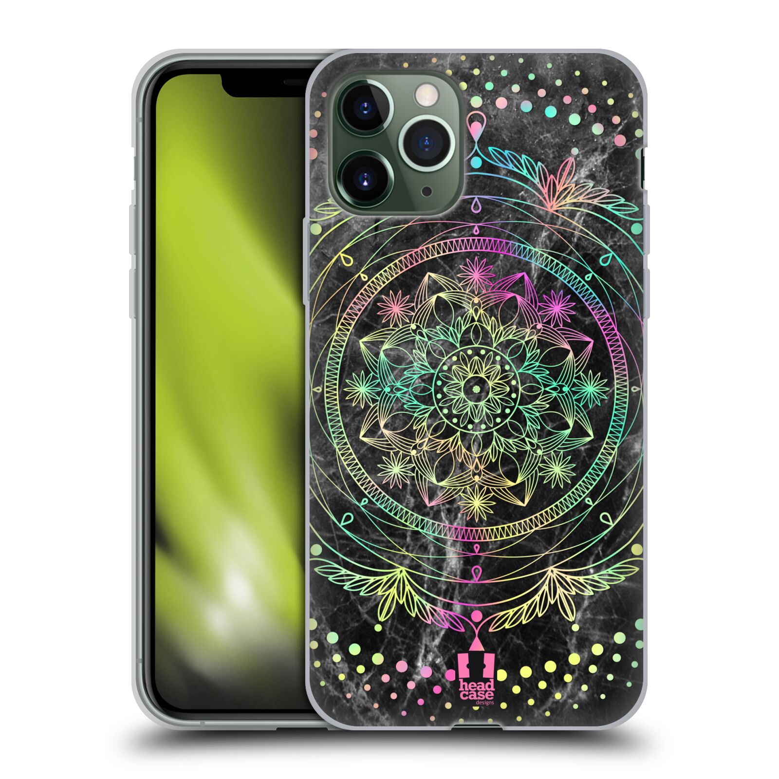 Head Case Designs Marbles And Mandala Pastels Soft Gel Case Compatible with Apple iPhone 11 Pro ...