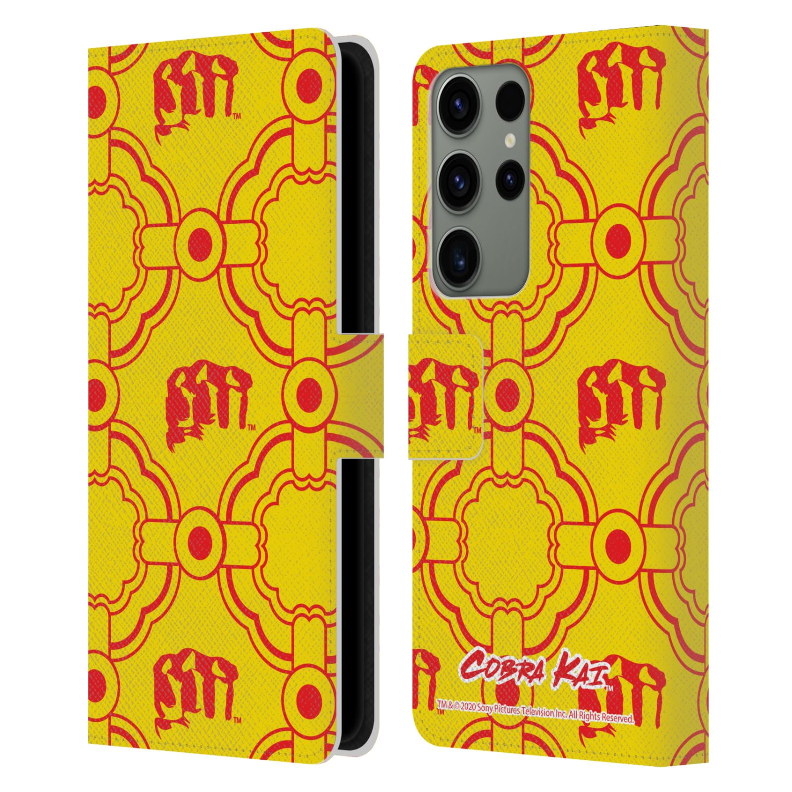 Head Case Designs Officially Licensed Cobra Kai Graphics Karate Hand Pattern Leather Book Wallet ...