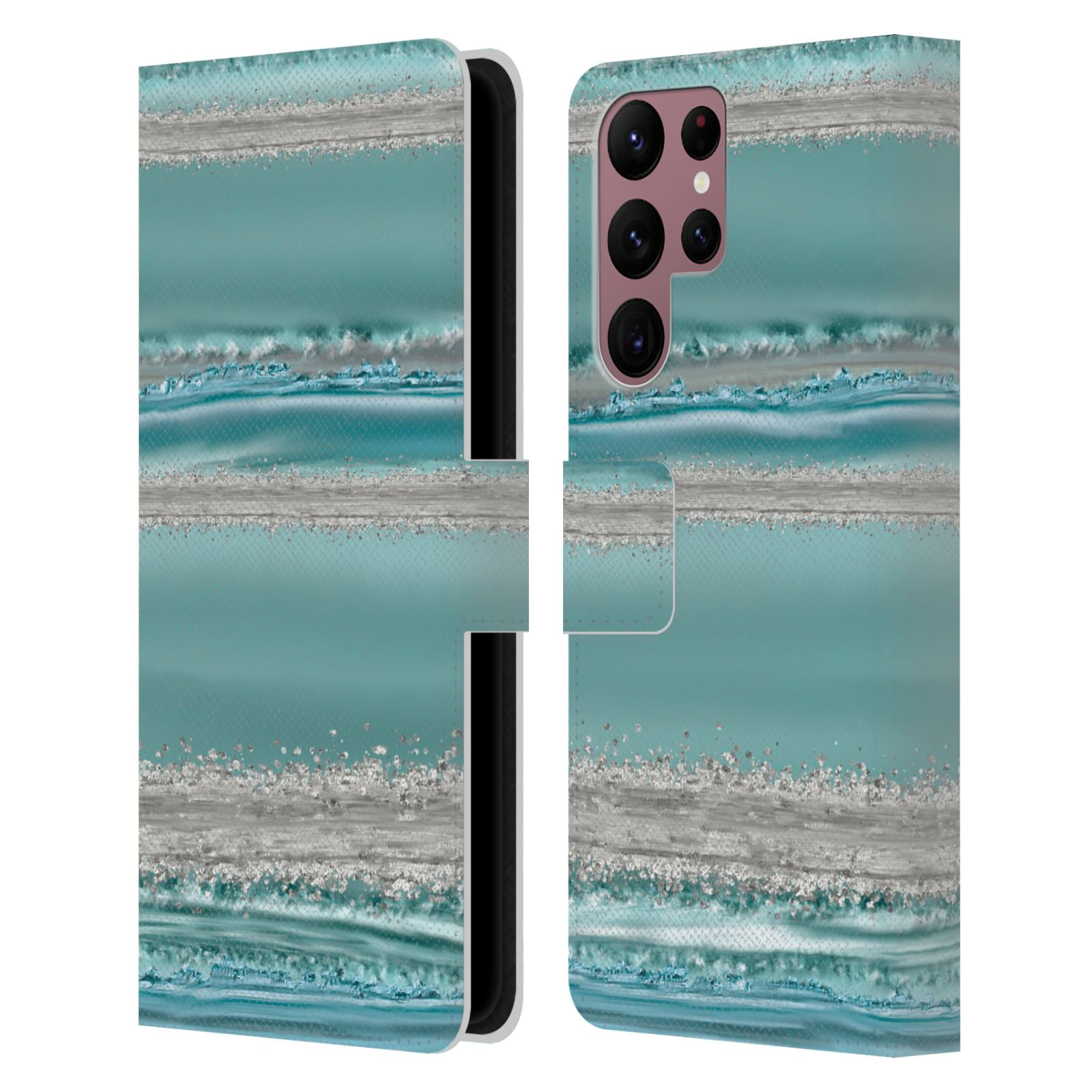 Head Case Designs Officially Licensed LebensArt Glamour Blue Teal Leather Book Wallet Case Cover ...