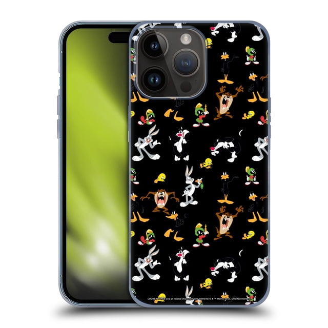 Head Case Designs Officially Licensed Looney Tunes Patterns Black Soft ...