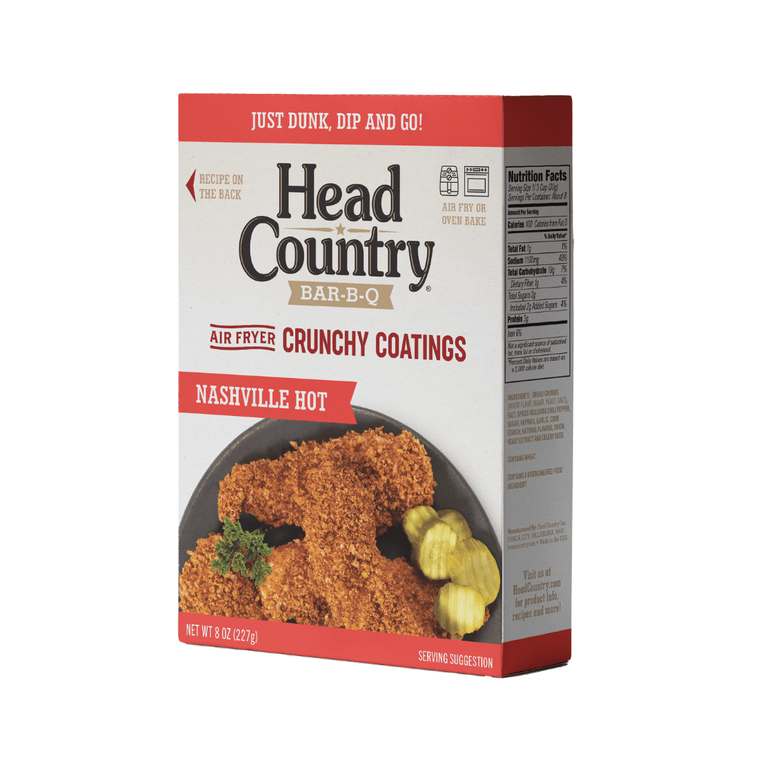 Head Country Air Fryer Crunch Coating, Nashville Hot, 8 oz - Walmart.com