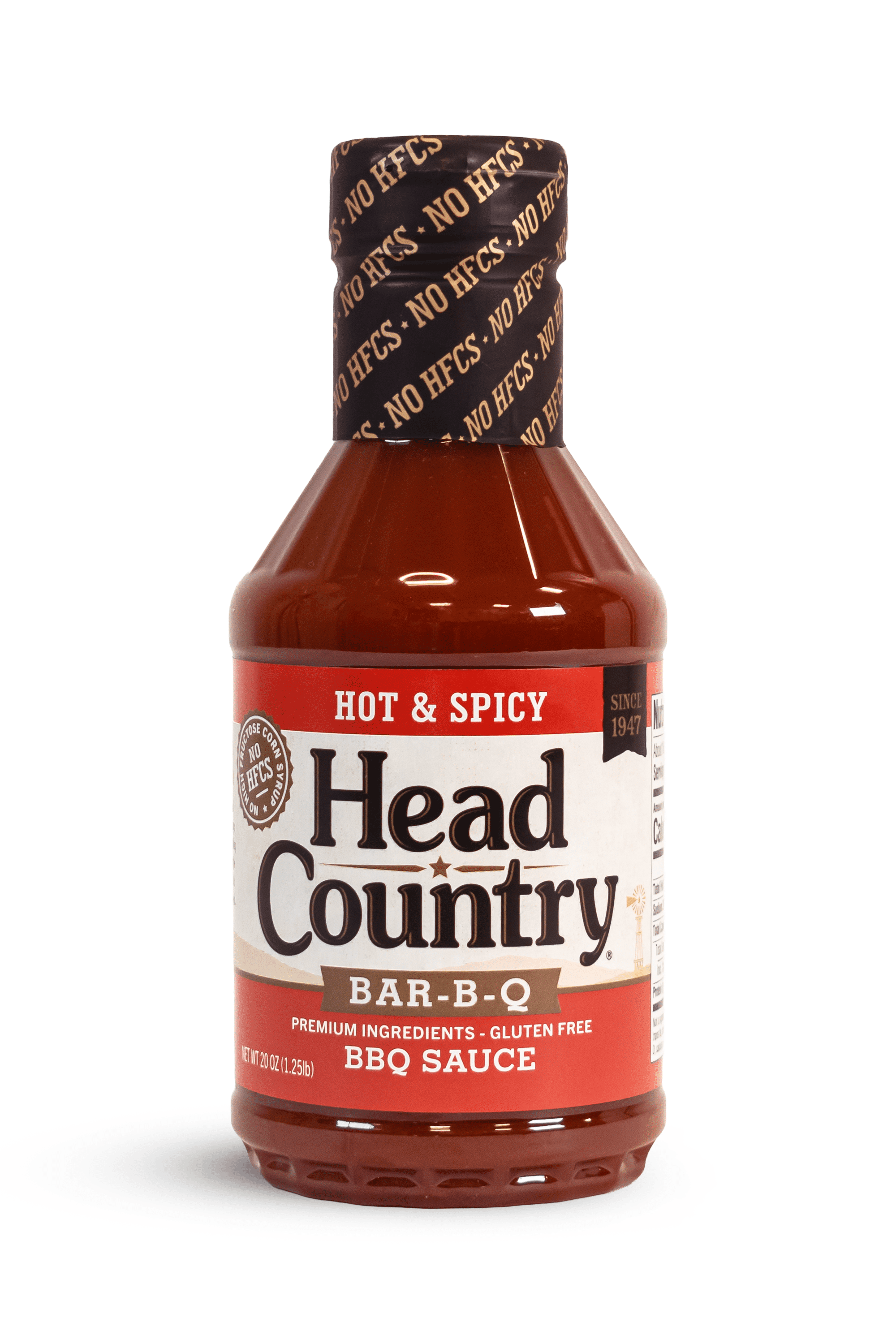 Head Country Hot & Spicy BBQ Sauce, Gluten & Soy Free, 20oz - Perfect ...