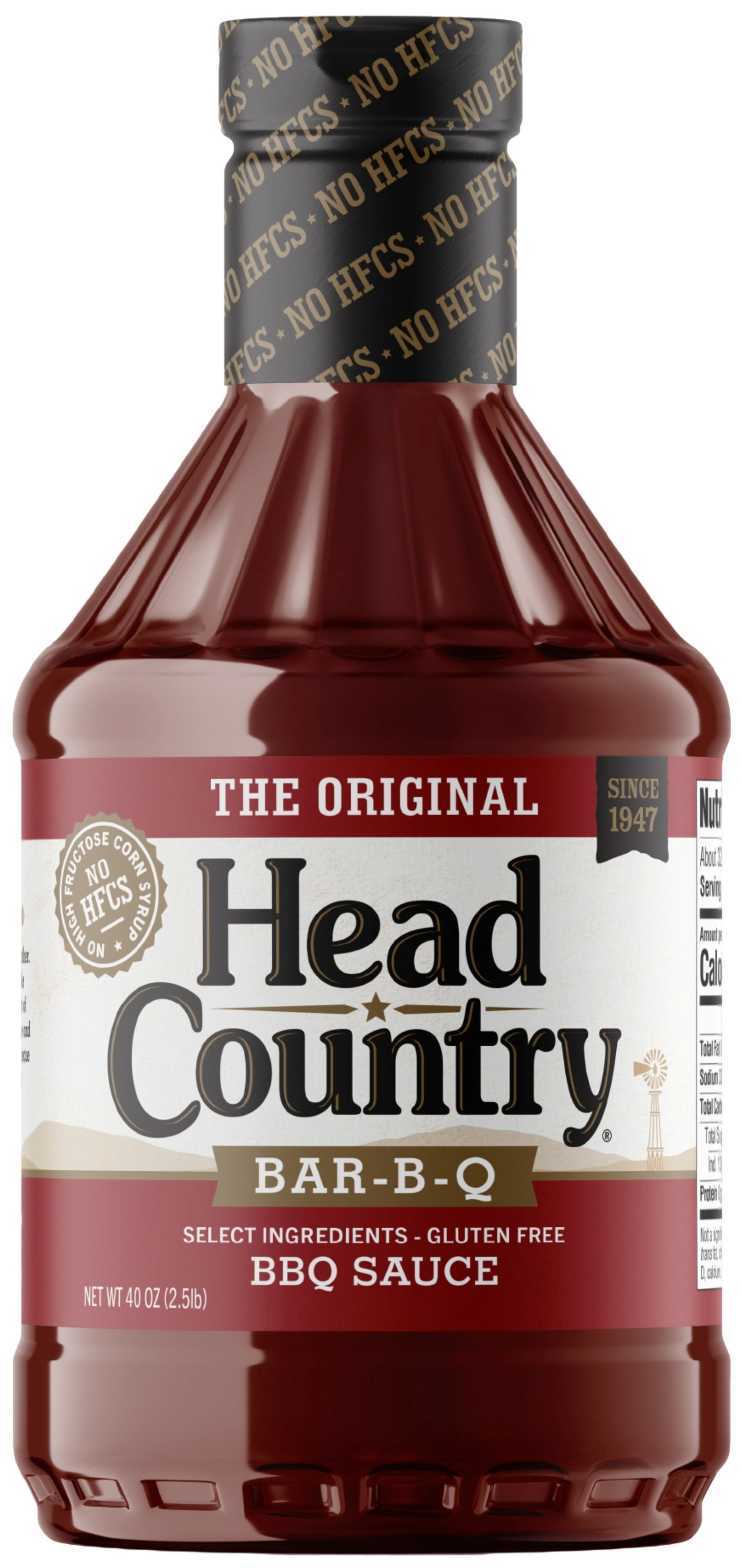 Head Country Original BBQ Grill Liquid Barbecue Sauce, Gluten Free, 40 ...