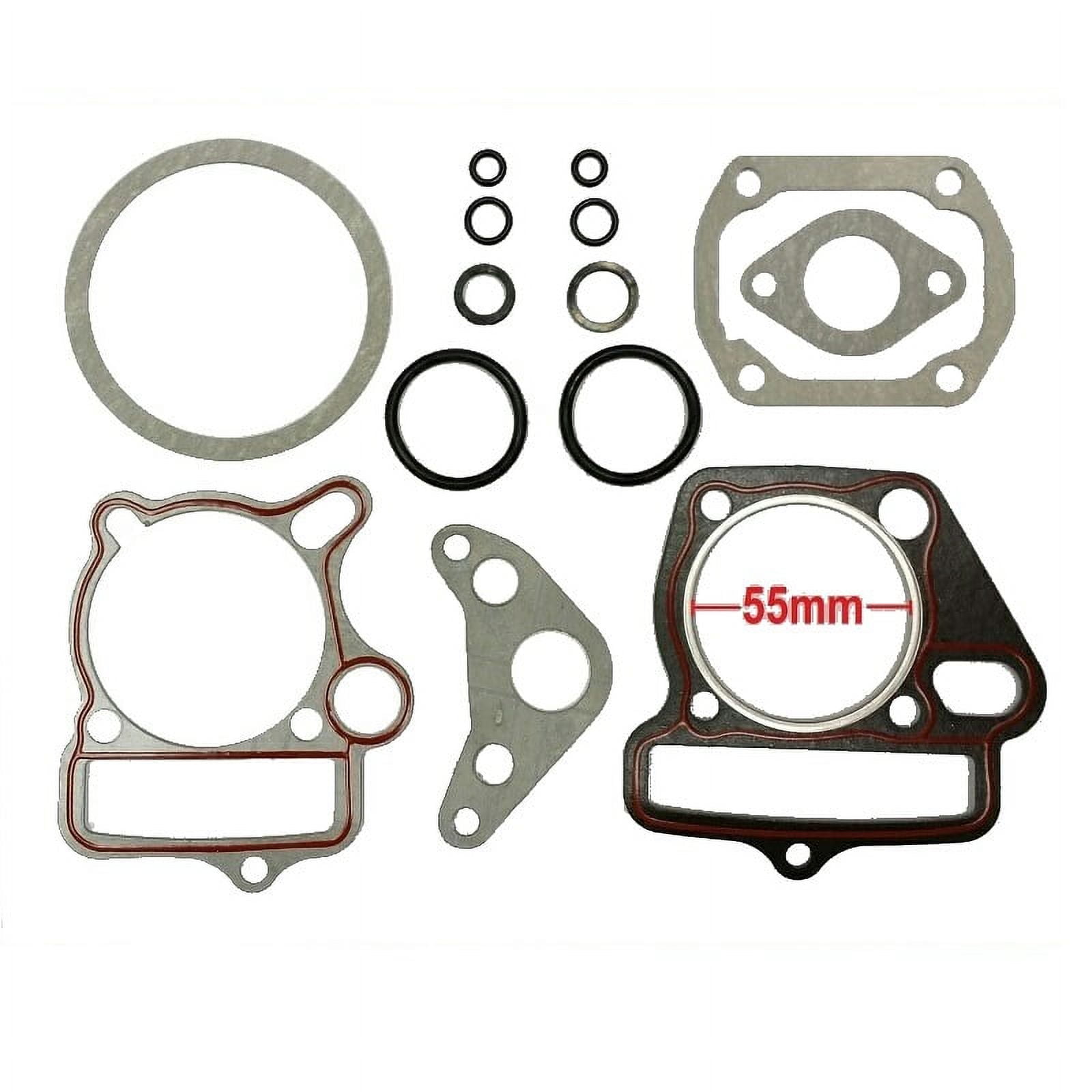 Head & Cylinder Gasket Set, 125cc ATV (WITH OBLONG HOLE) and O-rings ...