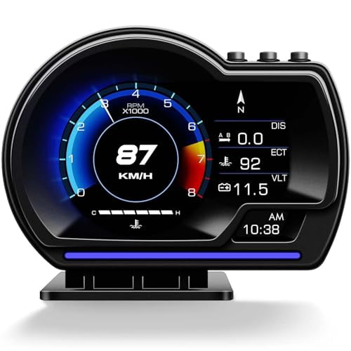 Head Up Display for Car, OBD2+GPS Dual System, OBD2 Gauge Display, GPS ...