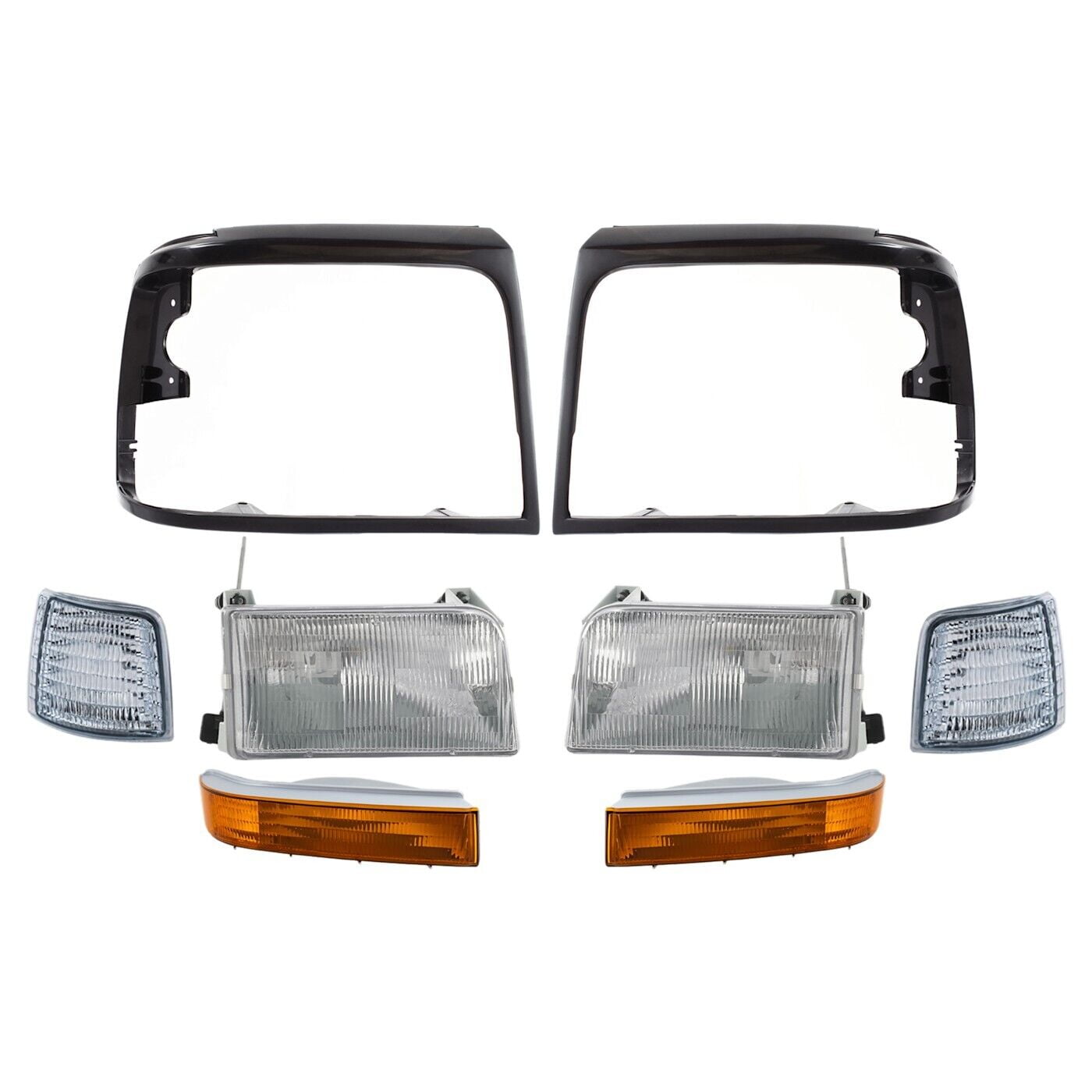Head Driving Head Lamp Front Driver & Pasr Side Left Right Ford F ...