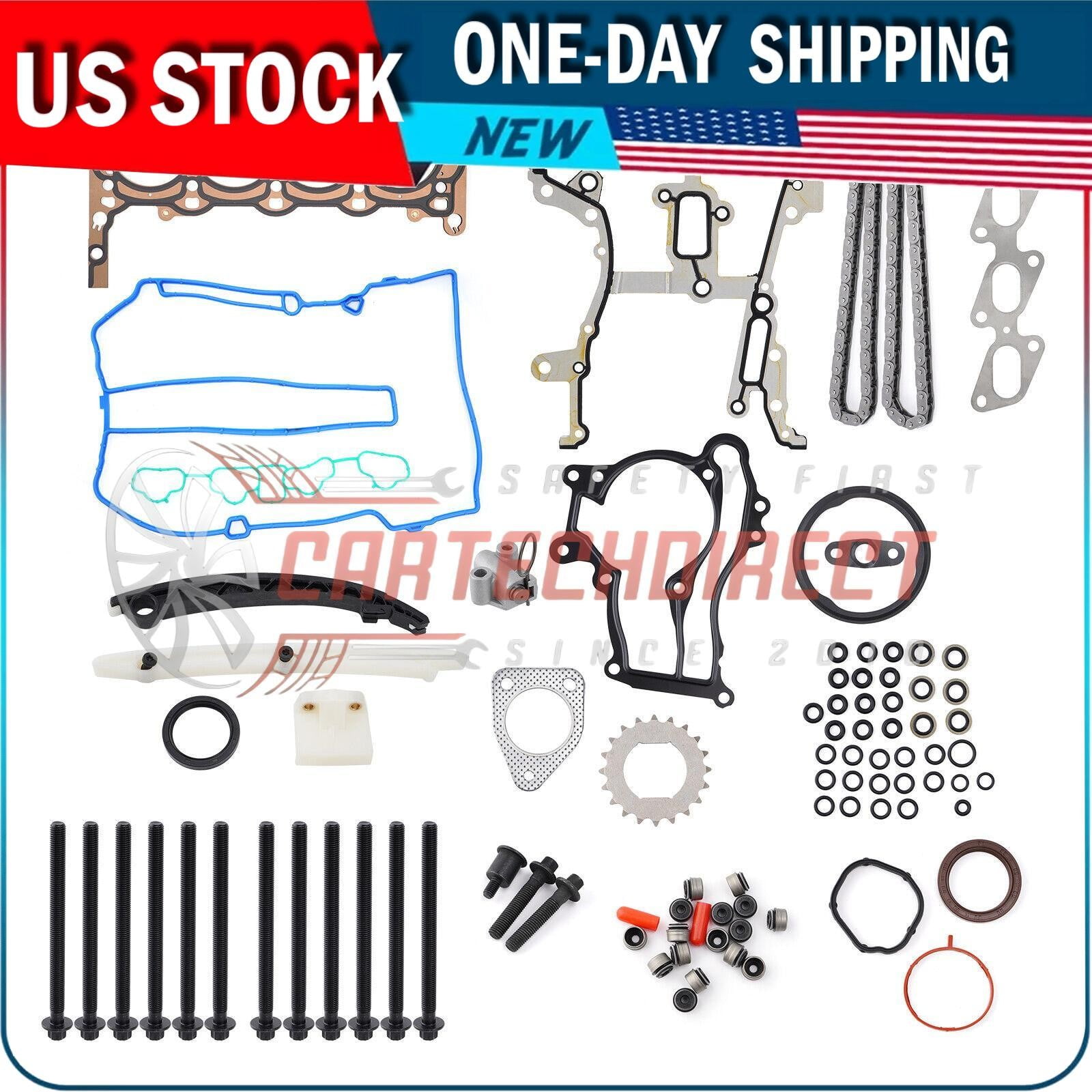 Head Gasket Bolts Set & Timing Chain Kit For 2011-15 Chevrolet Cruze 1 ...