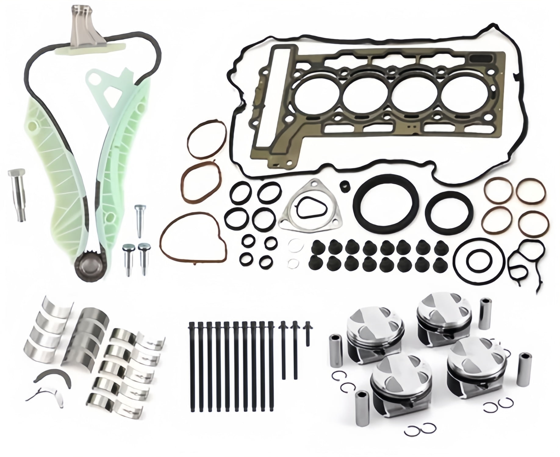 Head Gasket Set Timing Chain Kit For 2007-2016 BMW Mini Cooper R55 R56 ...