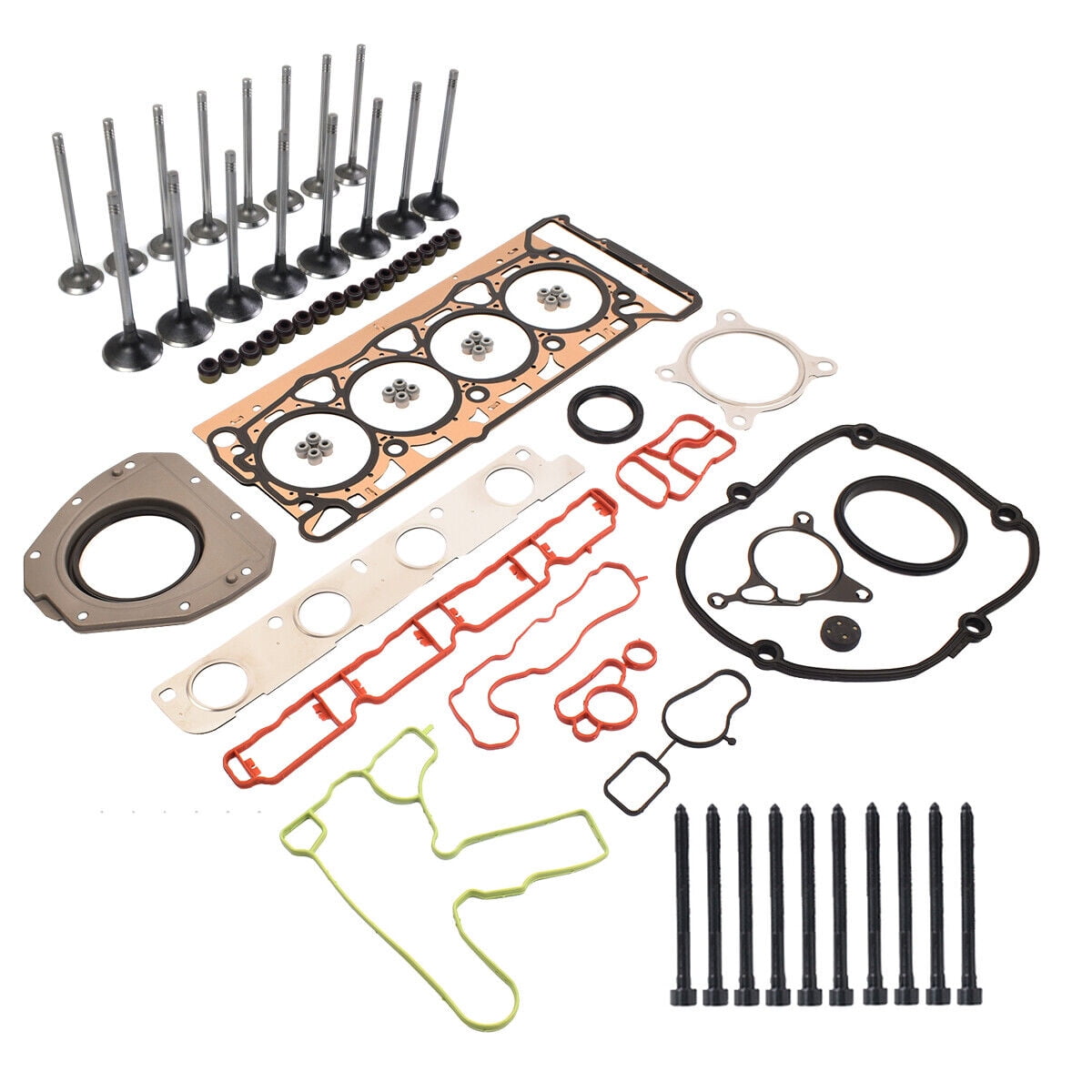 Head Gasket & Valve Bolt Set Replacement for VW Jetta CC GTI Audi A4 A5 ...