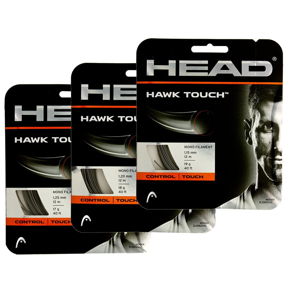 Head Hawk Touch Tennis String Anthracite ( 16G ) - Walmart.com