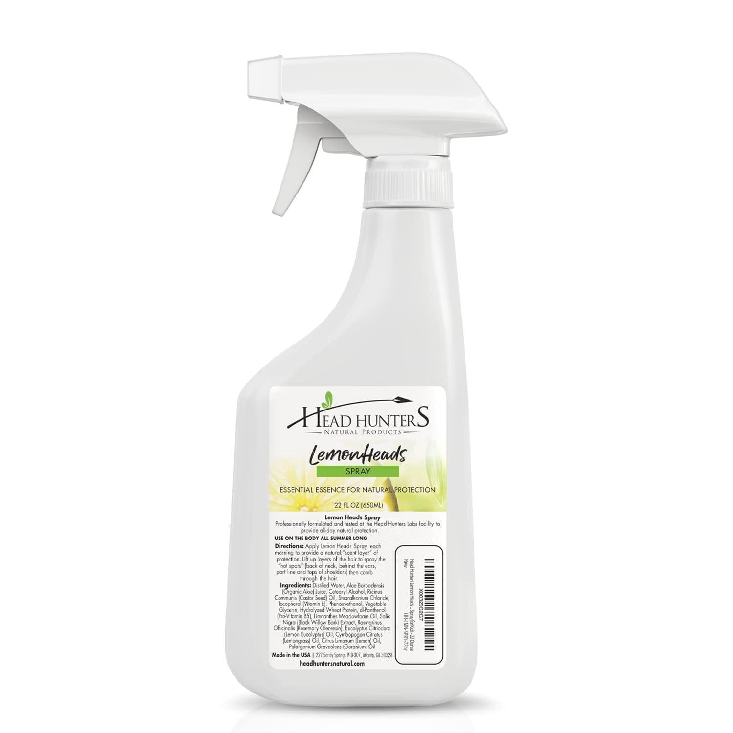 Head Hunters Lemon Heads Spray Natural Spray for Kids and Adults ...