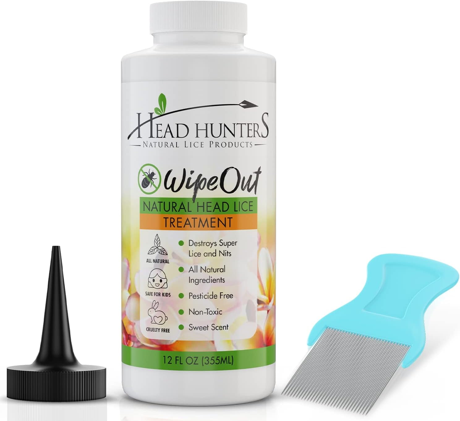 Head Hunters Lice Treatment Kit - Wipeout Natural Lice Treatment Extra ...