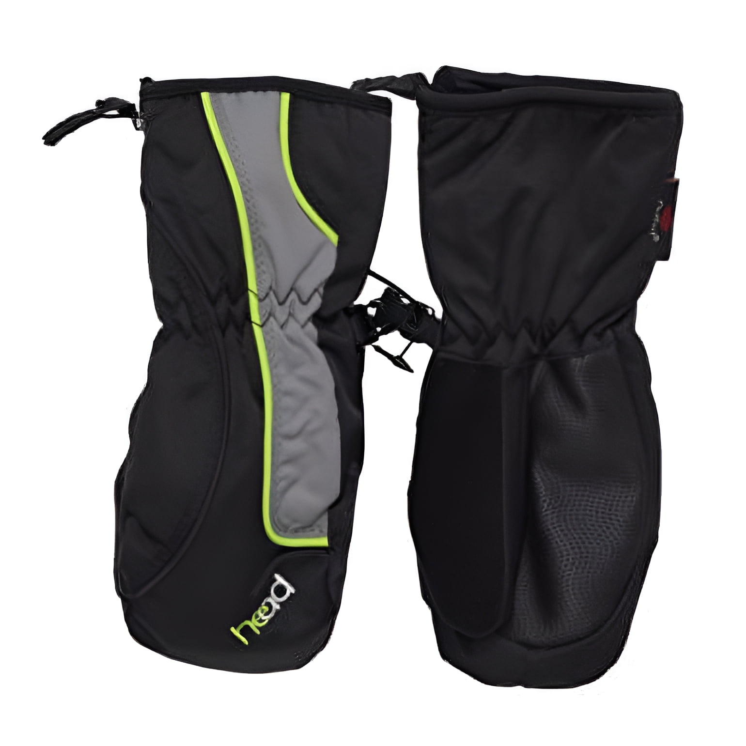 Head Jr. Ski Mitten Sweet Black/Gray/Dayglo Small - NEW - Walmart.com