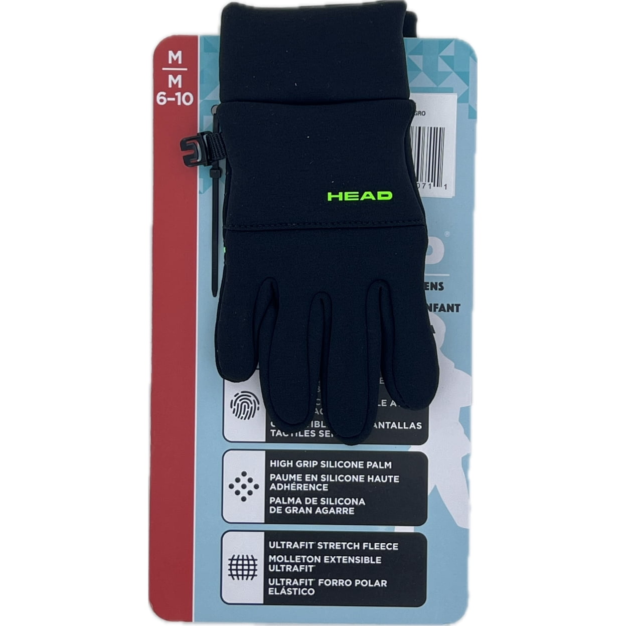 Head Kids' Touchscreen Gloves, 1 Pair, Medium (Black) - Walmart.com