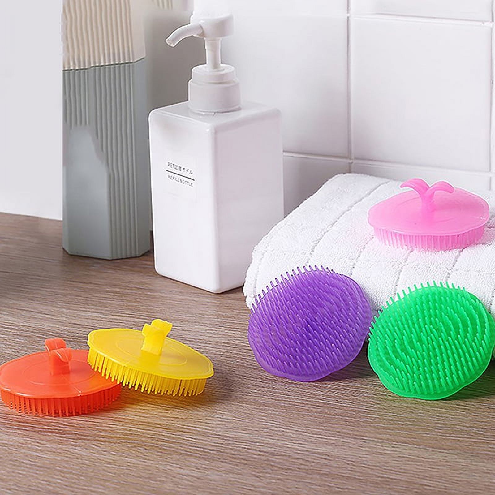 Head Massage Brush Soft glue Shampoo brush Bathroom Products Plastic ...