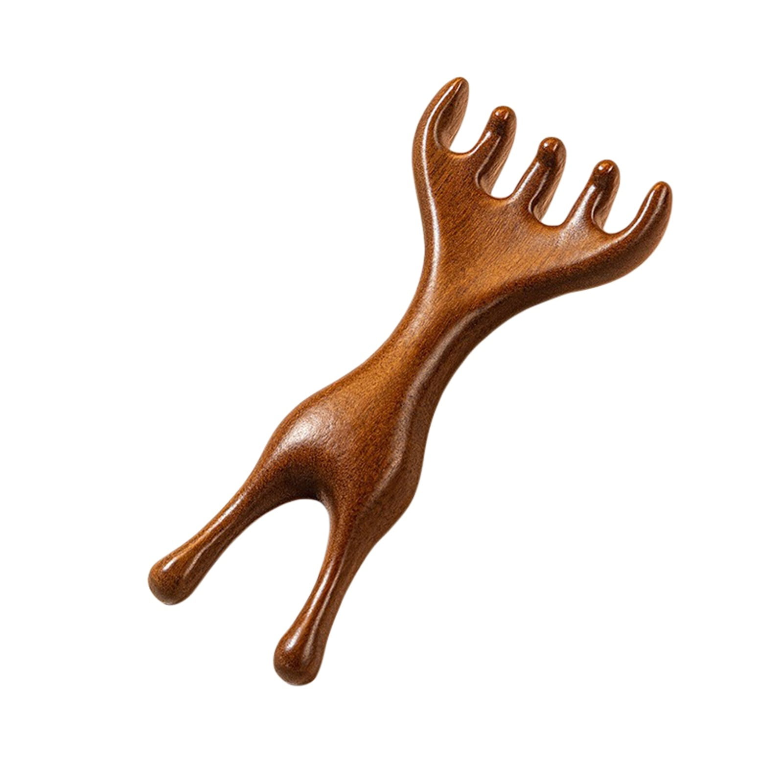 Head Massager Comb Five Touch Wooden Scalp Massage Tool for All Skin ...