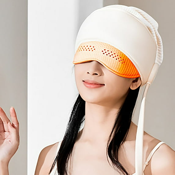 Head Massager Scalp Relaxation Device Hot Compress Rechargeable Sleep ...