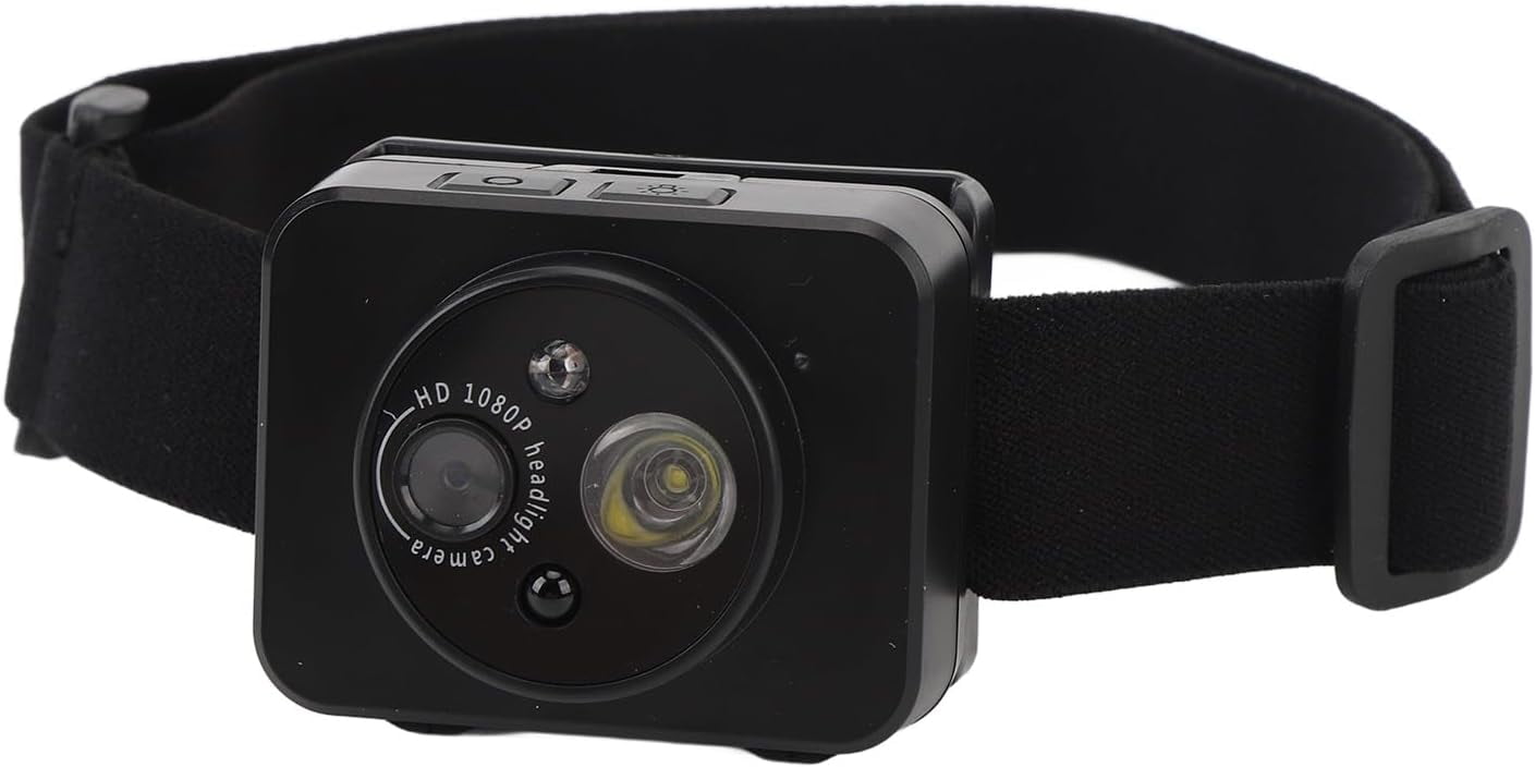 Head Mounted Action Camera, 1080P Adjustable Angle Small Head Mounted ...