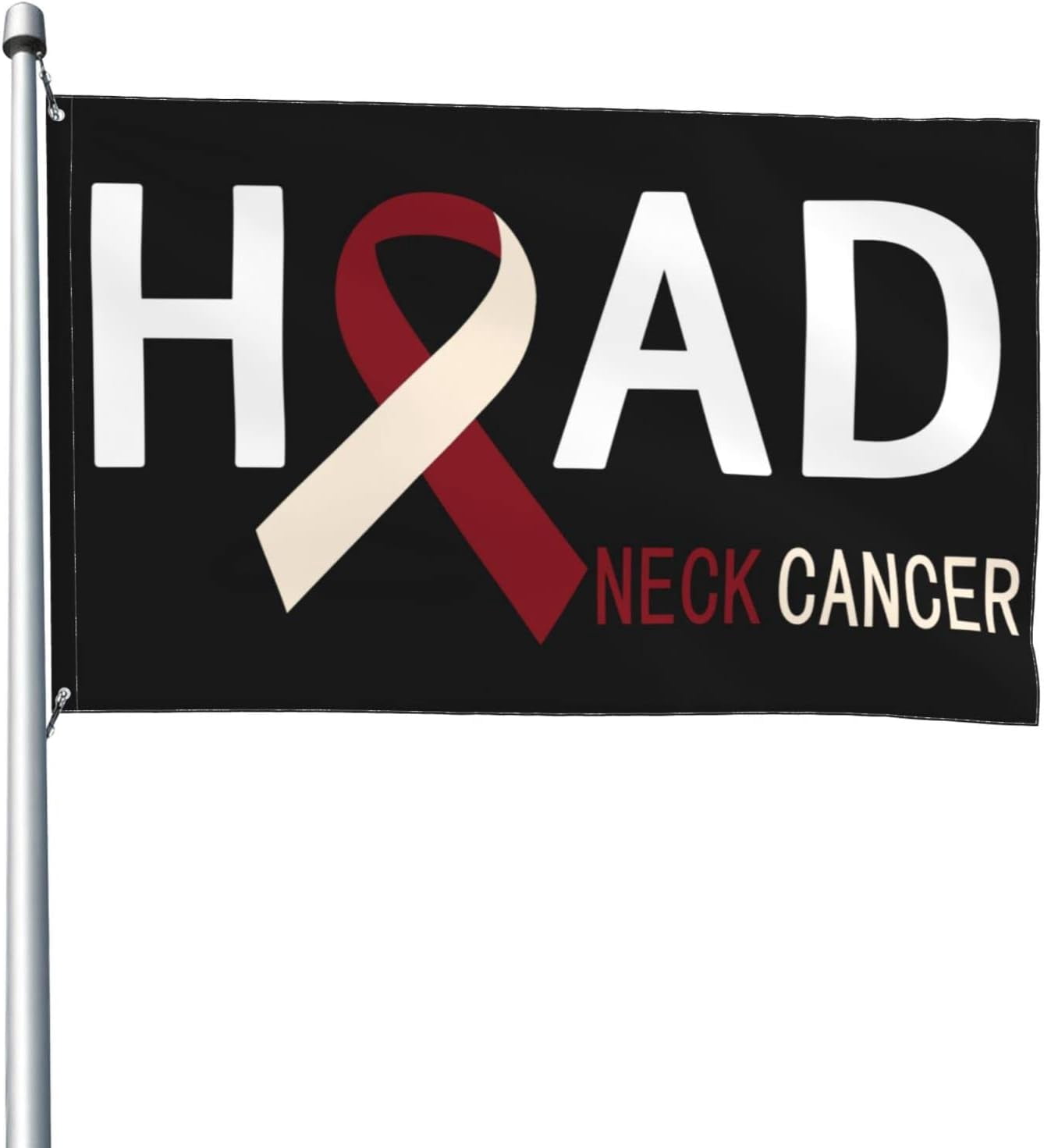 Head & Neck Cancer Awareness Flags 4x6 Ft Banner Patio Lawn & Garden ...
