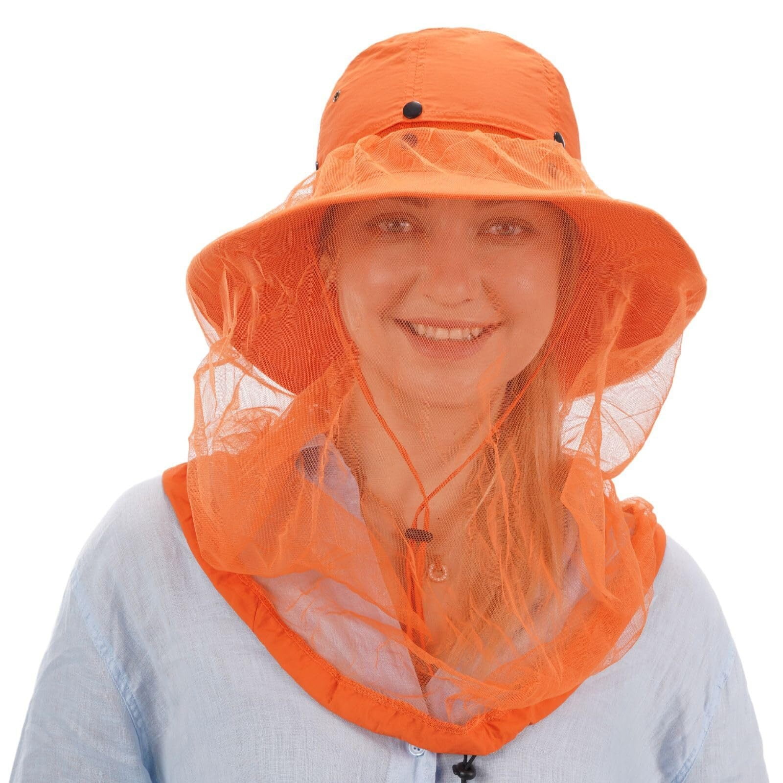 Head Net Hat, Safari Hat Sun Hat Bucket Hat with Hidden Net Mesh Grey ...