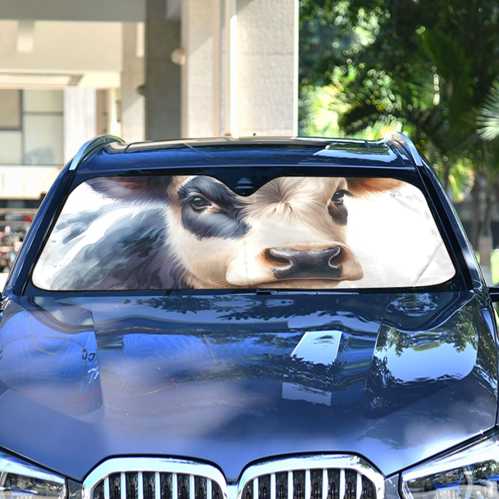 Head Of Cow Automotive Front Car Windshield Sun Shade Reflector ...