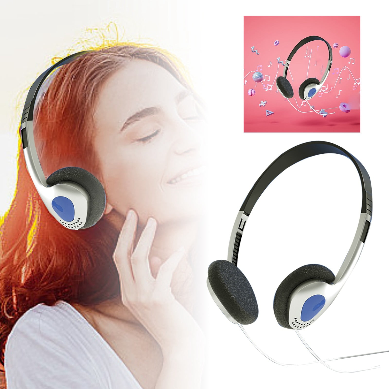 Head Phone Earbuds School for Students Wired With Microphone And Volume ...