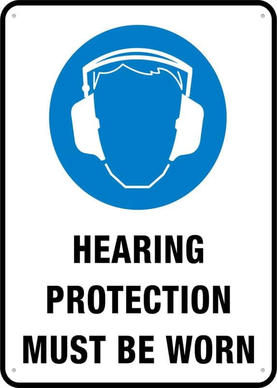 Head Protection Must Be Worn 12X8 Inches Metal Aluminum Signs Weather ...