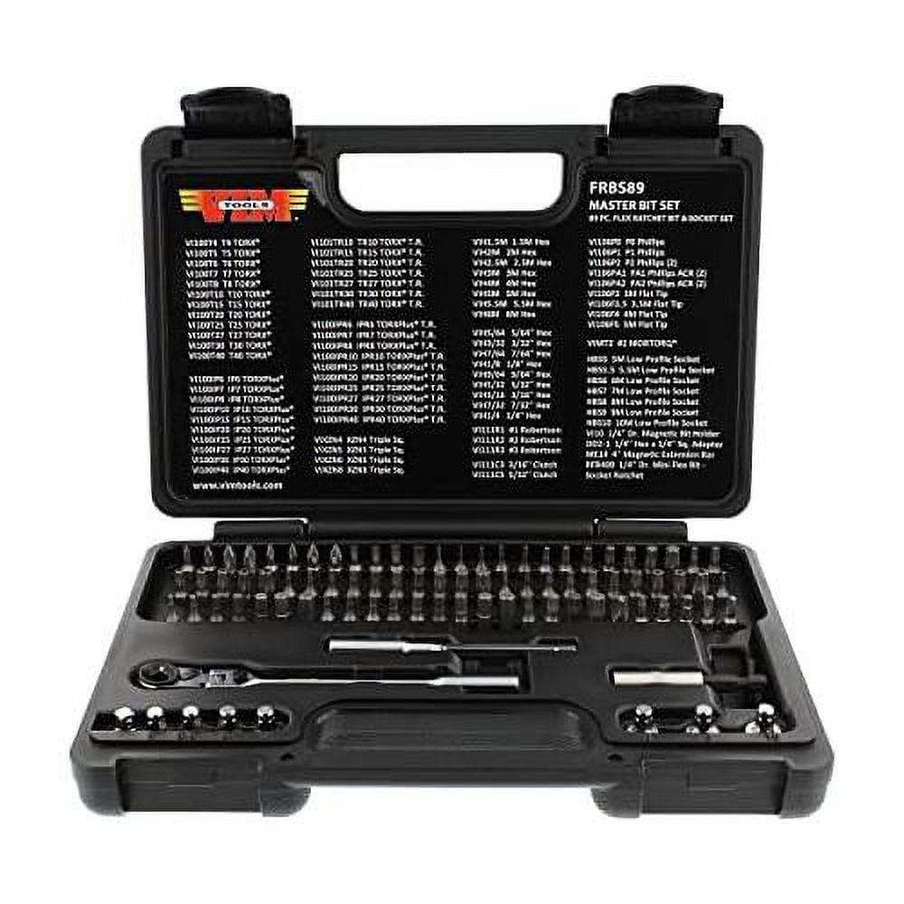 Head Ratcheting Wrench Set - 89Pc 1/4In Drive 3-Way Ratcheting ...