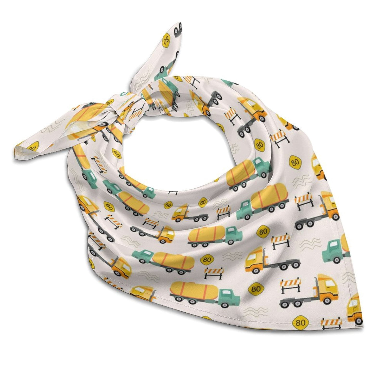 Head Scarf for Women's Hair, Cars Silk Like Women's Fashion Square Neck ...