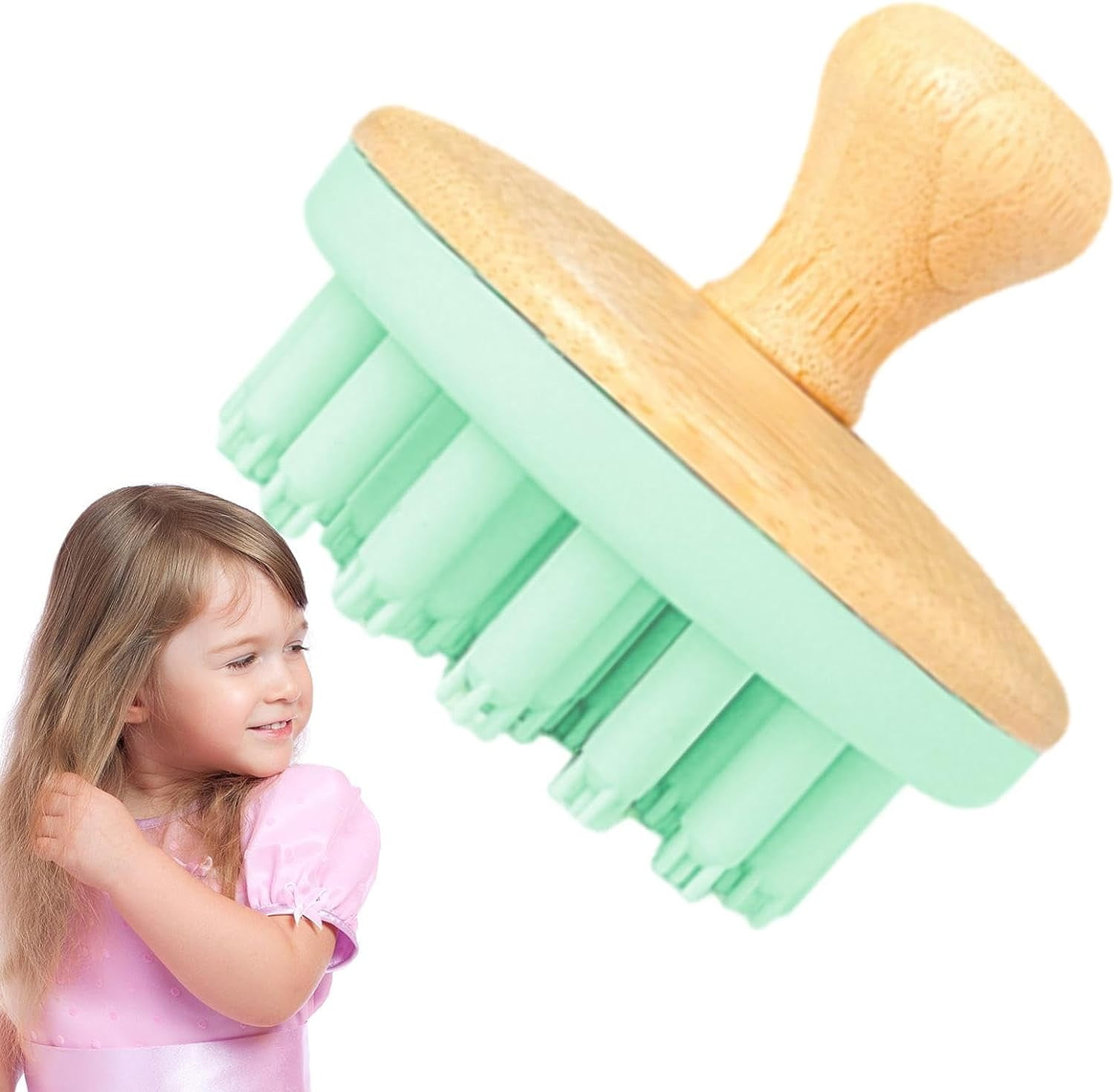 Head Scrubber Shower, 3.3 x 2.9in Silicone Scalp Massaging Washing ...