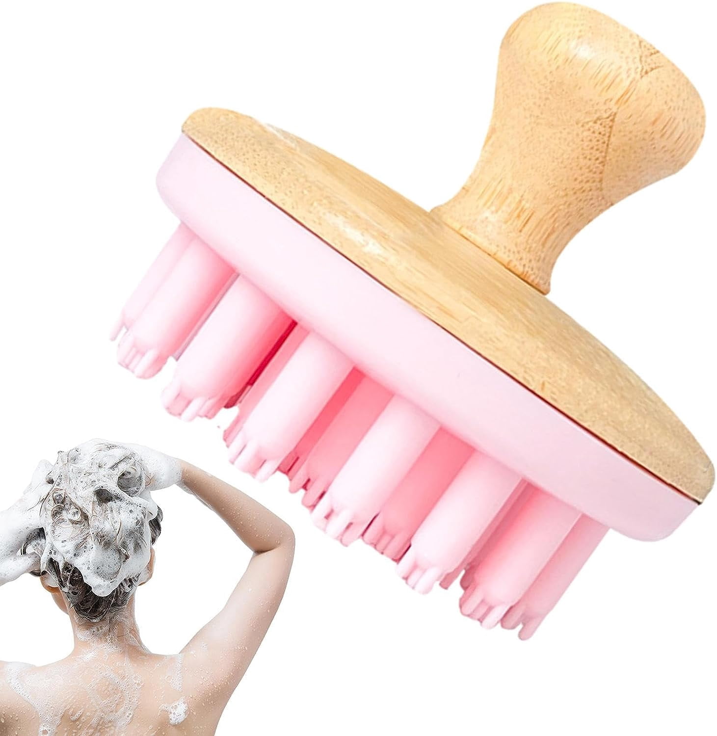 Head Scrubber Shower - Silicone Brush for Head Scrubbing Massaging,Wet ...