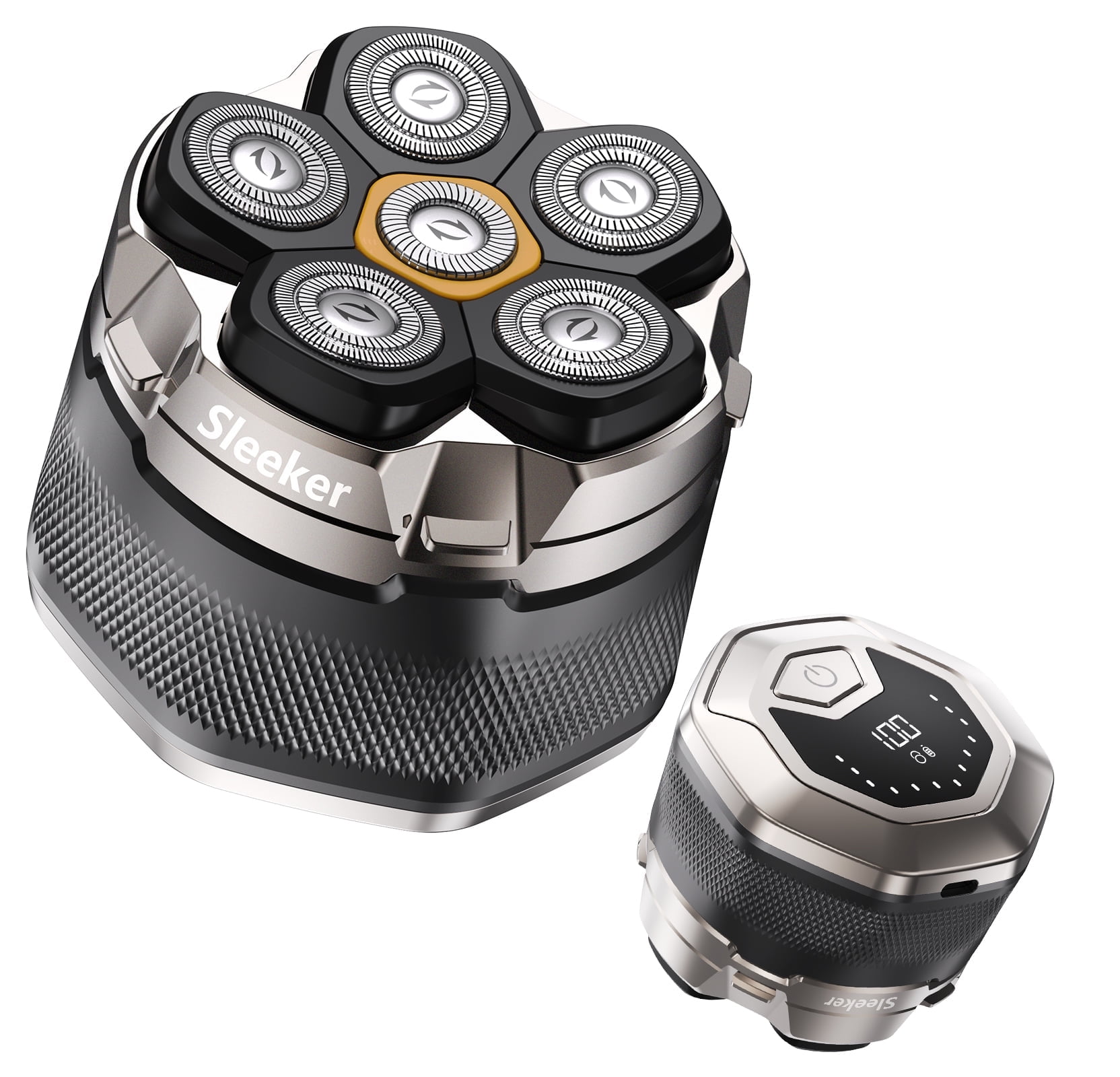 Wet Dry Head Shaver for Bald Men, Magnetic Electric Razor with Large ...