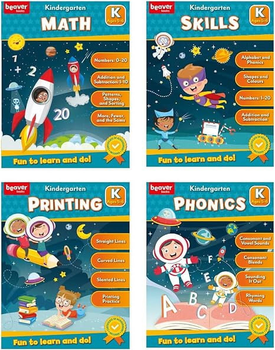 PAPP Kindergarten Learning Workbooks Bundle Series (Ages 5-6) – Math ...