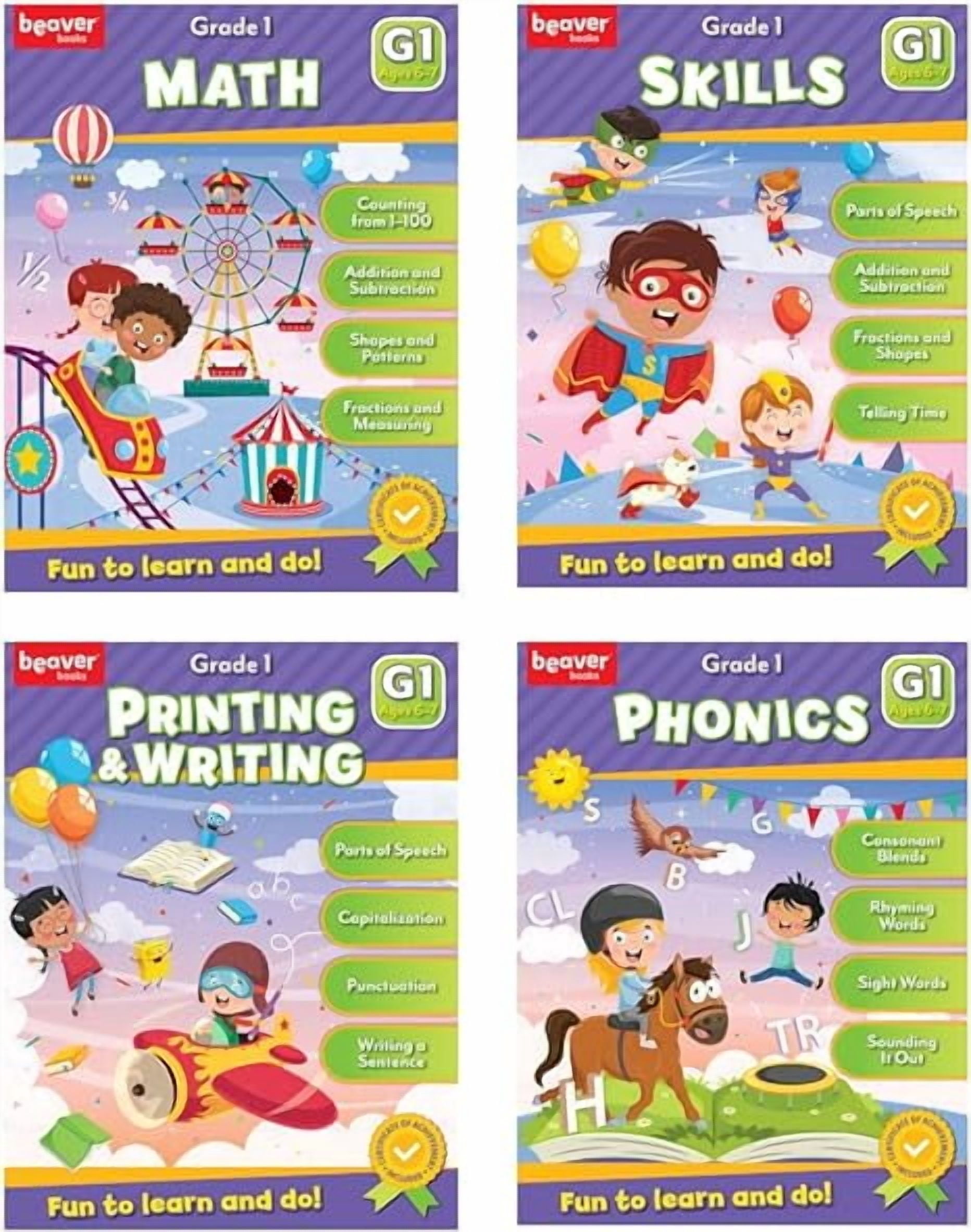 PAPP, Learning Workbook Bundle, Grade 1, Paperback - Walmart.com