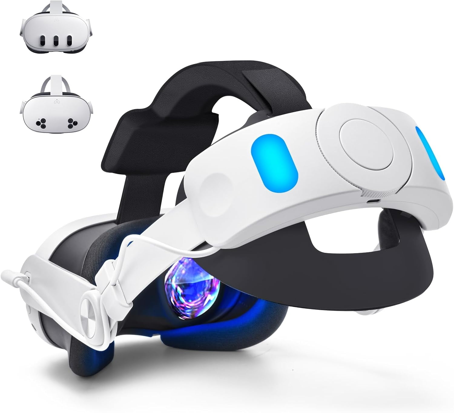 Head Strap Accessories for Quest 3, Quest 3S, 6000mah Battery Pack ...