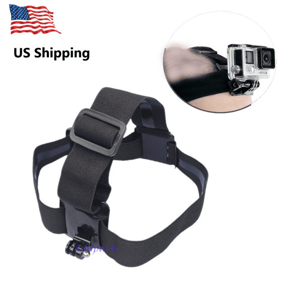 Head Strap Mount Belt Elastic Headband For GoPro Hero 2 3 3+ 4 5 6 7 HD ...