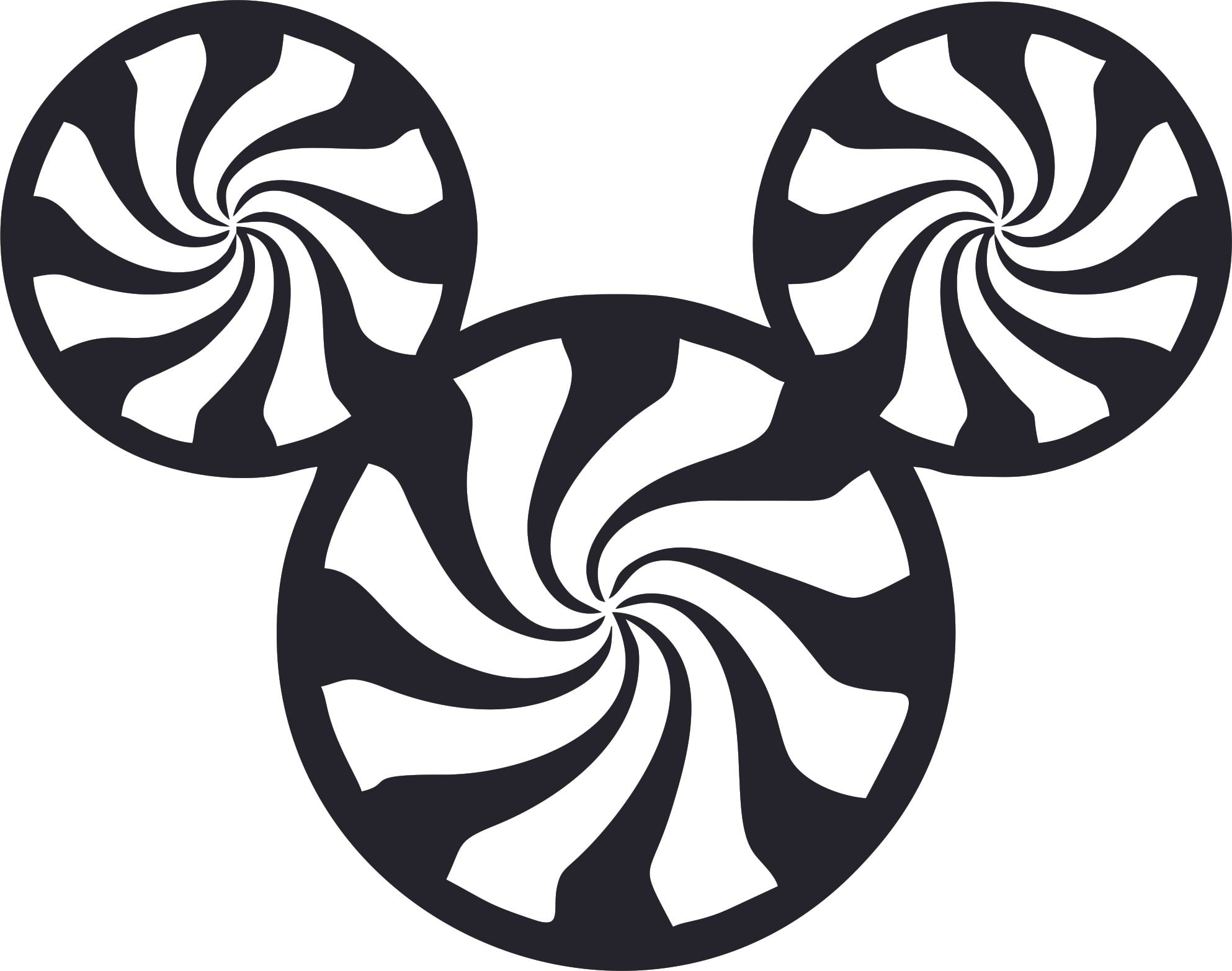 Head Swirl Cartoon Character Wall Art Vinyl Sticker Design Decal Girls ...