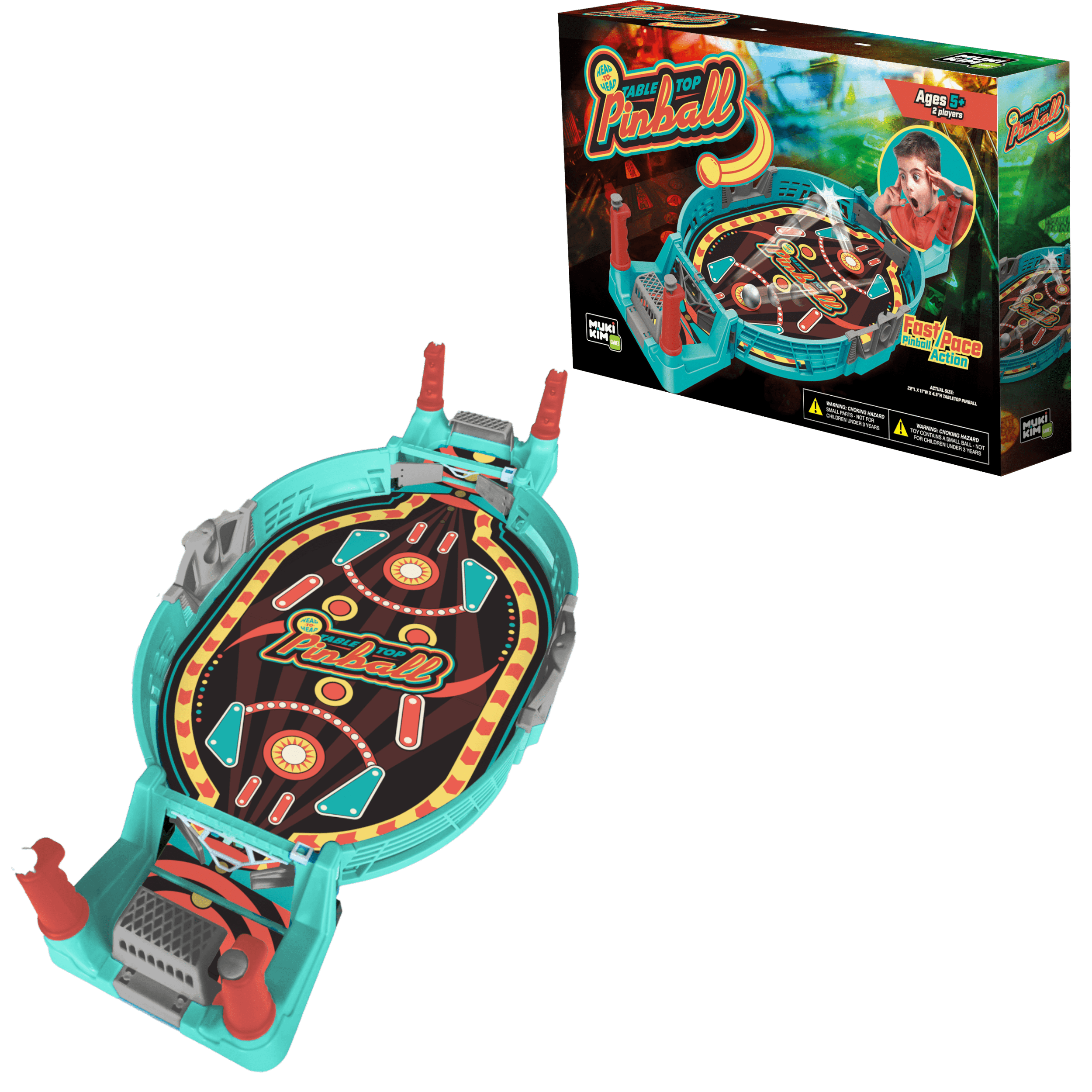 Head-To-Head Table Top Pinball - Classic Battery-Free Arcade TableTop ...