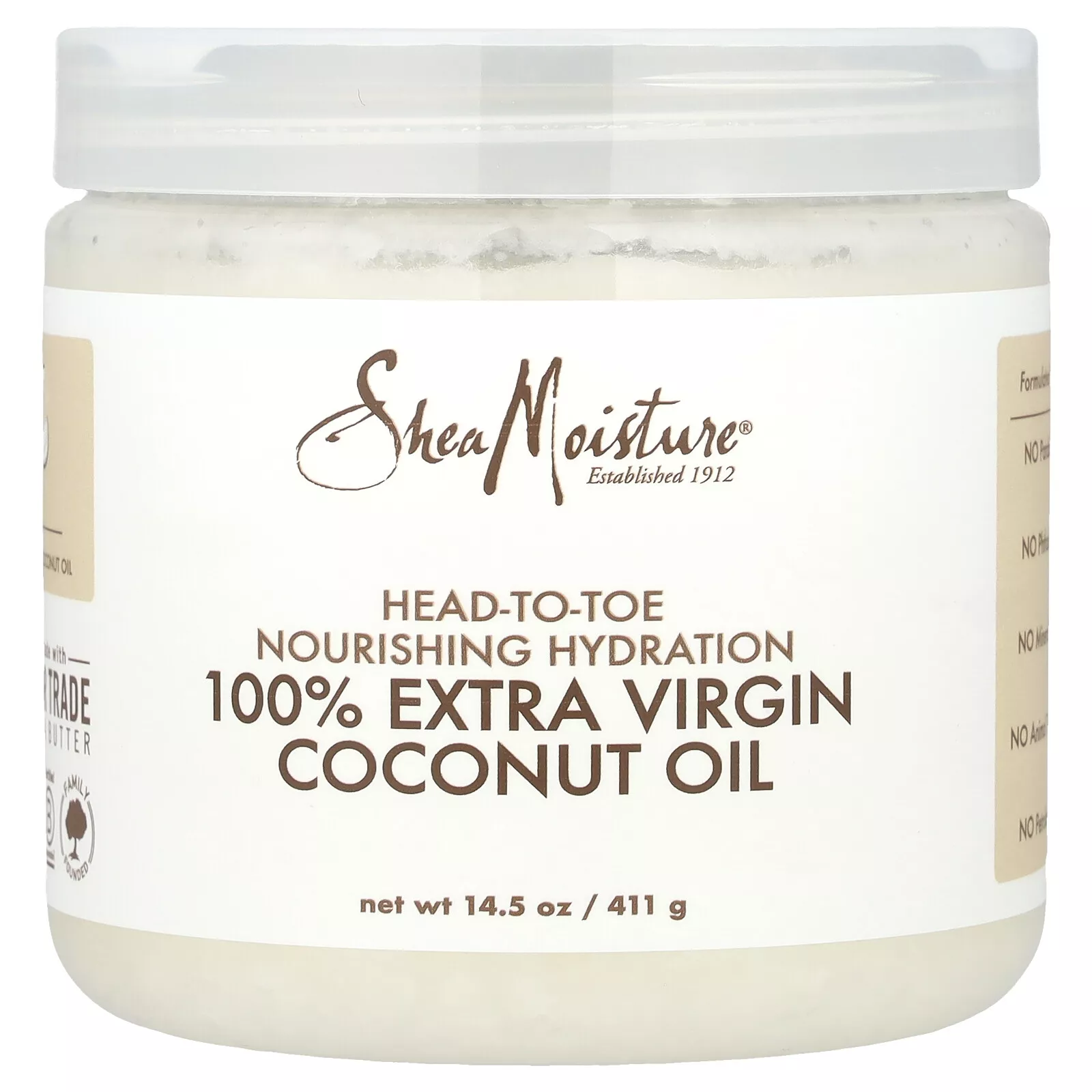 Head-To-Toe Nourishing Hydration, 100% Extra Virgin Coconut Oil, 14.5 ...
