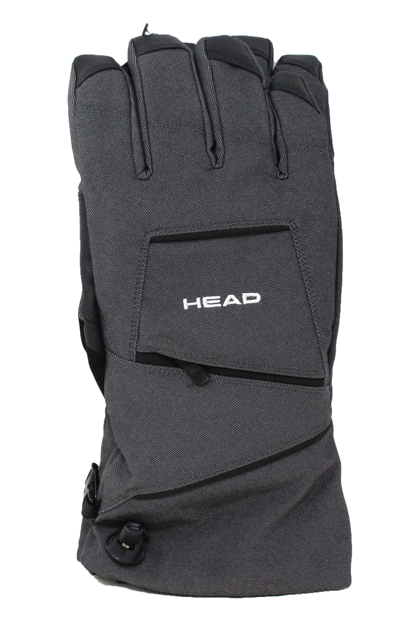 Head Unisex DuPont Sorona Insulated Charcoal Ski Glove With Pocket L ...