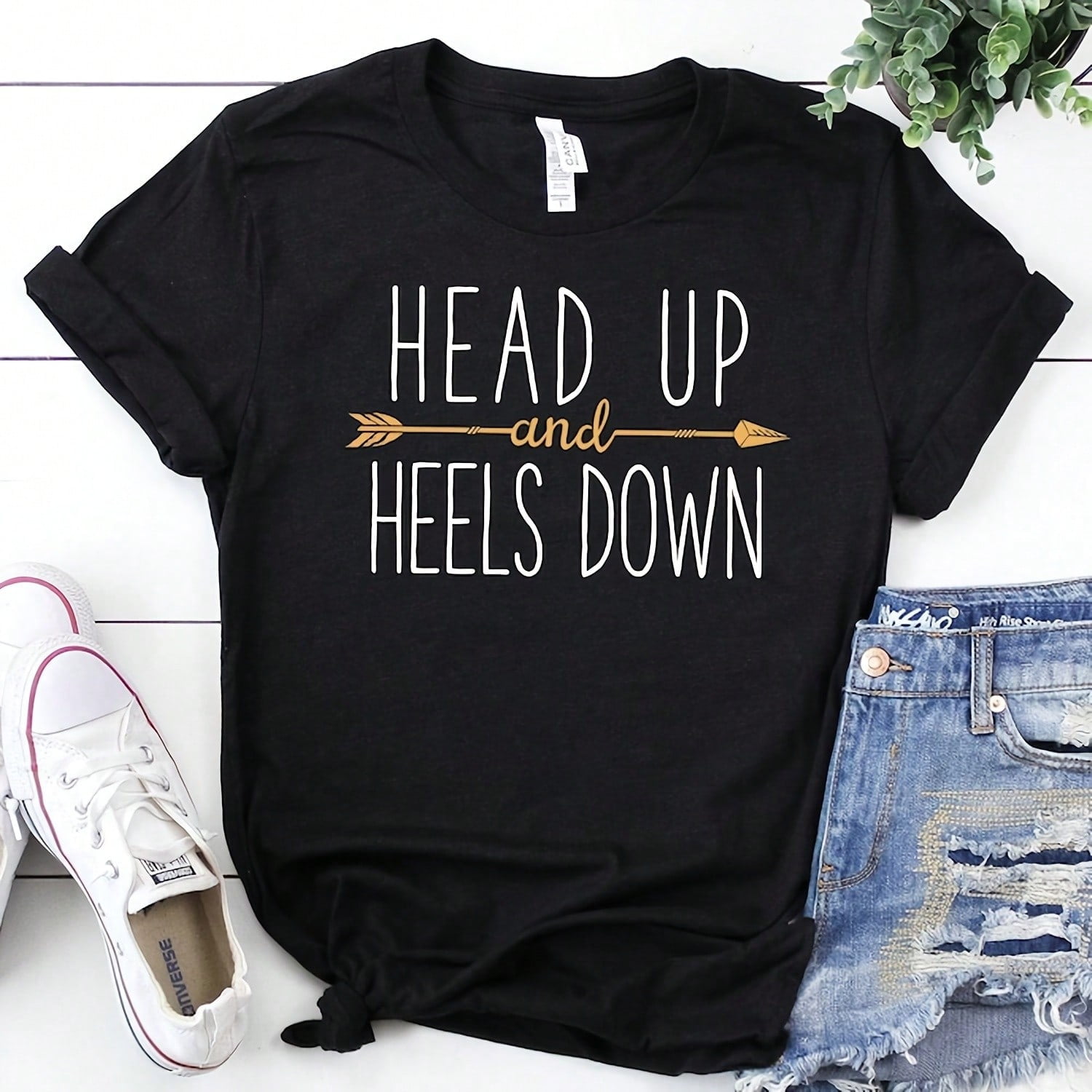 Head Up Heels Down Horse Shirt Horses Gifts Horse Lover Horse Rider ...