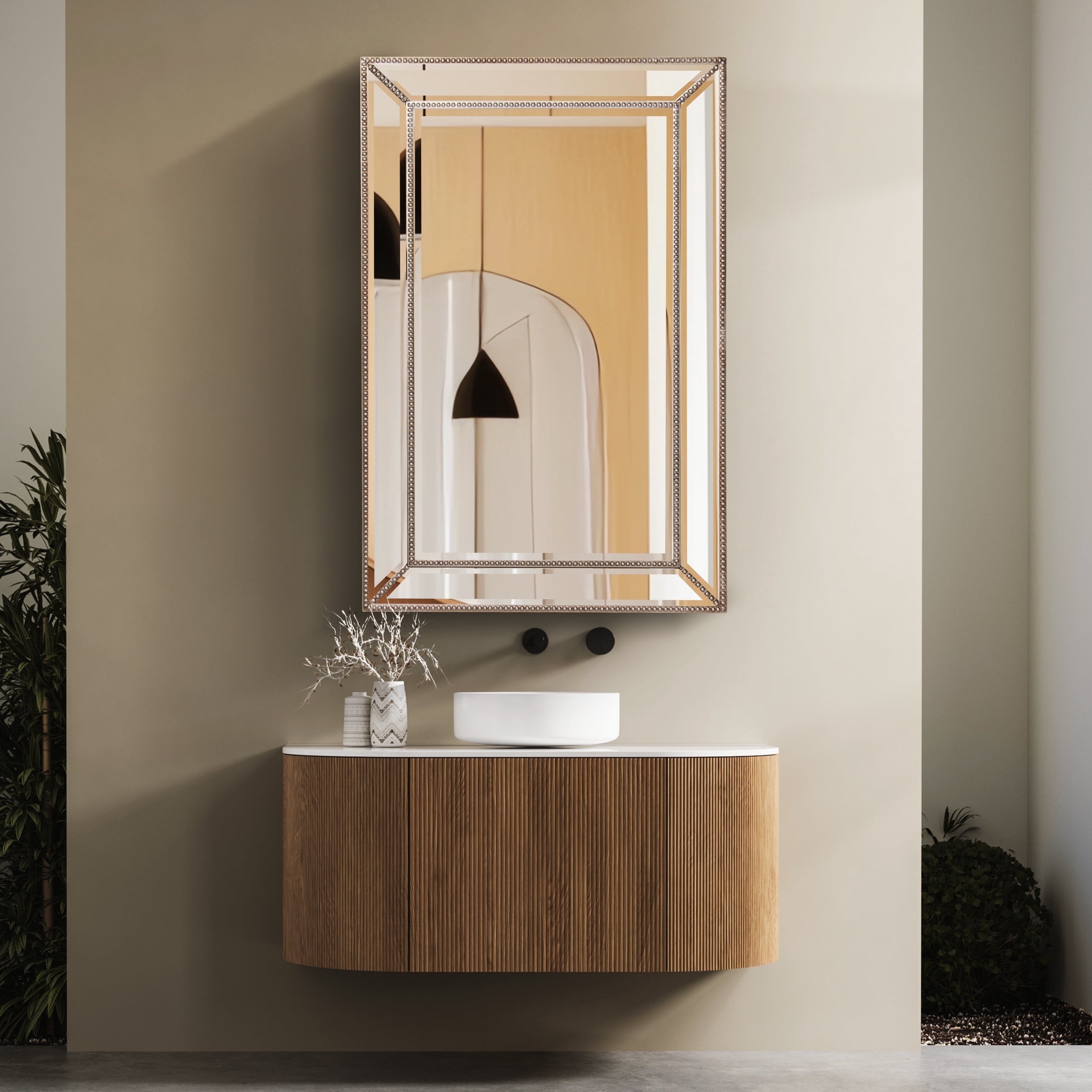 Free Shipping! \Head West 20\\x32\\ Champagne Silver Vanity Mirror ...