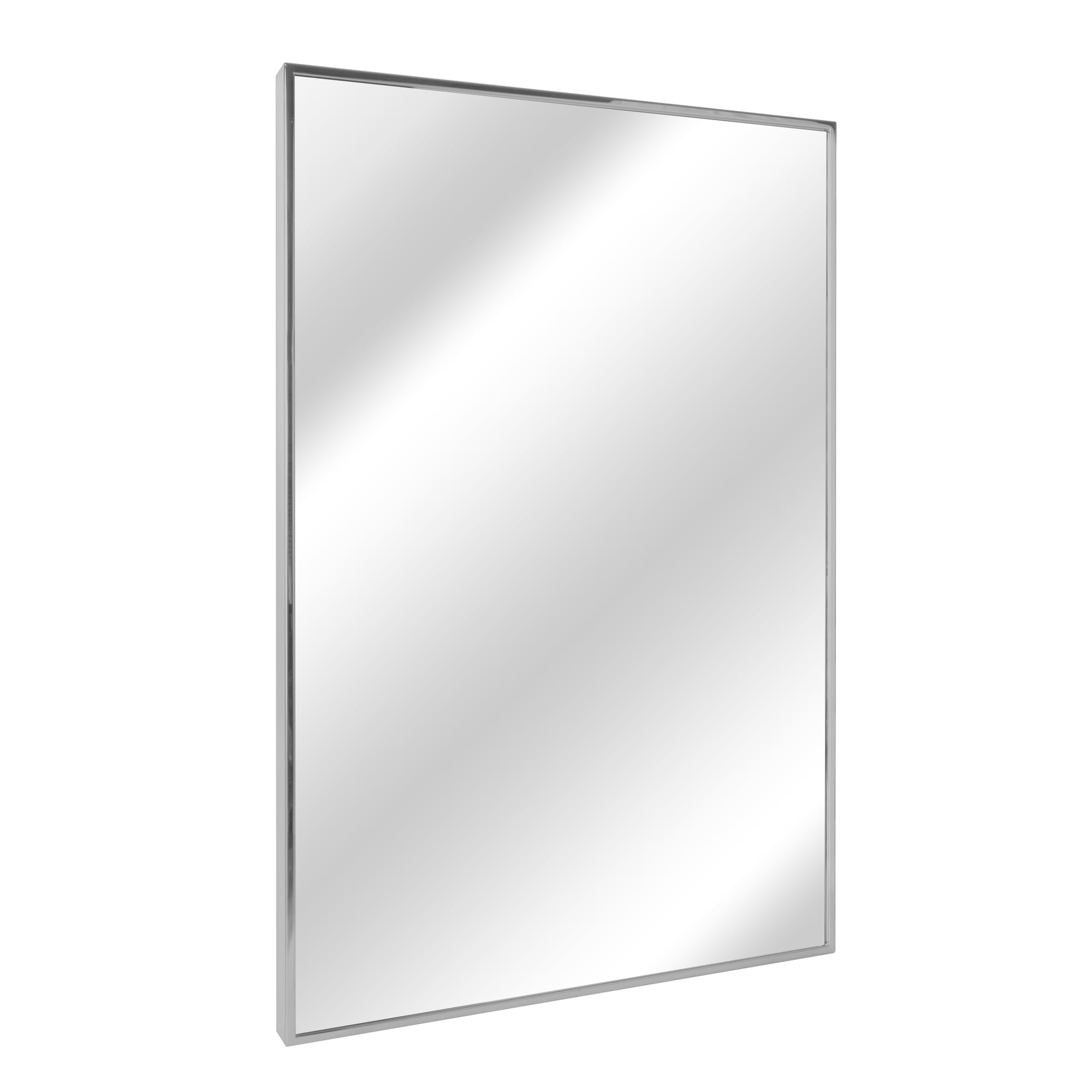 Head West Polished Chrome Stainless Steel Framed Wall Mirror for ...