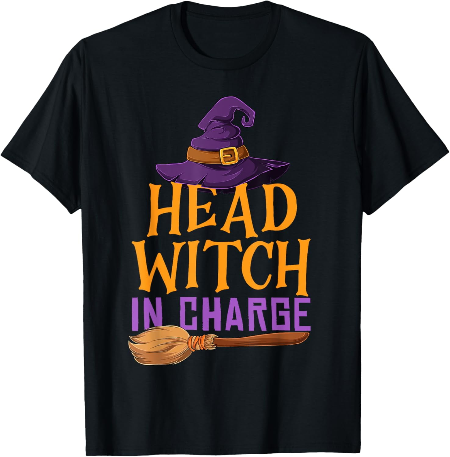 Head Witch In Charge Funny Halloween Costume for Witches T-Shirt ...